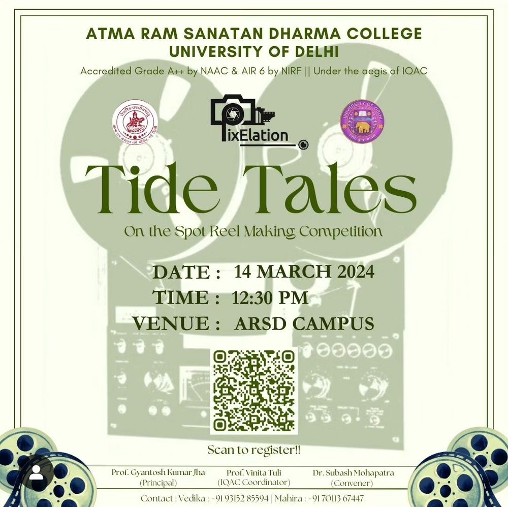 TIDE Fest: The Annual Fest of ARSD College, DU!